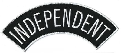 Independent Large Rocker Style Iron On Sew On Embroidered Patch 10 1/2 ...