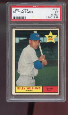 1961 Topps #141 Billy Williams ROOKIE RC PSA 5 (MC) Graded Baseball ...