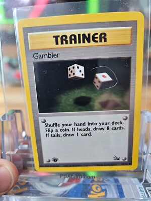 Pokémon TCG Gambler Fossil 60/62 Regular 1st Edition Common | eBay