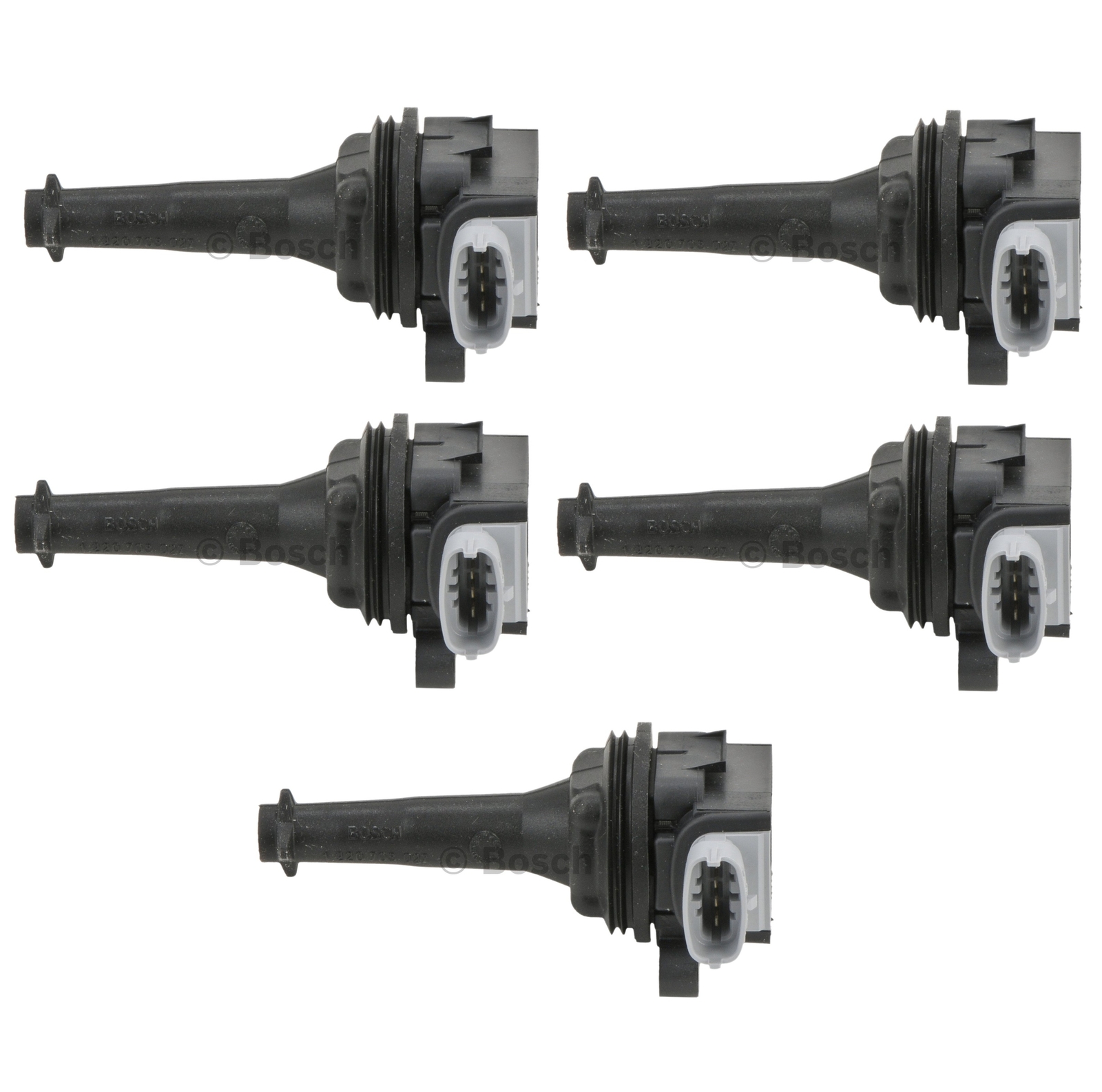 Bosch 0221604010 Set of 5 Direct Ignition Coils For Volvo C30 C70 S40 ...