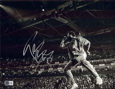 Post Malone Signed Autograph 11x14 Photo BAS Beckett Posty White ...