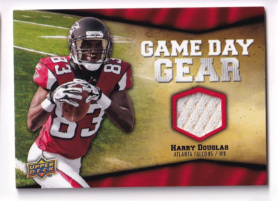 Harry Douglas 2009 Upper Deck NFL Football Trading Game Day Gear White ...