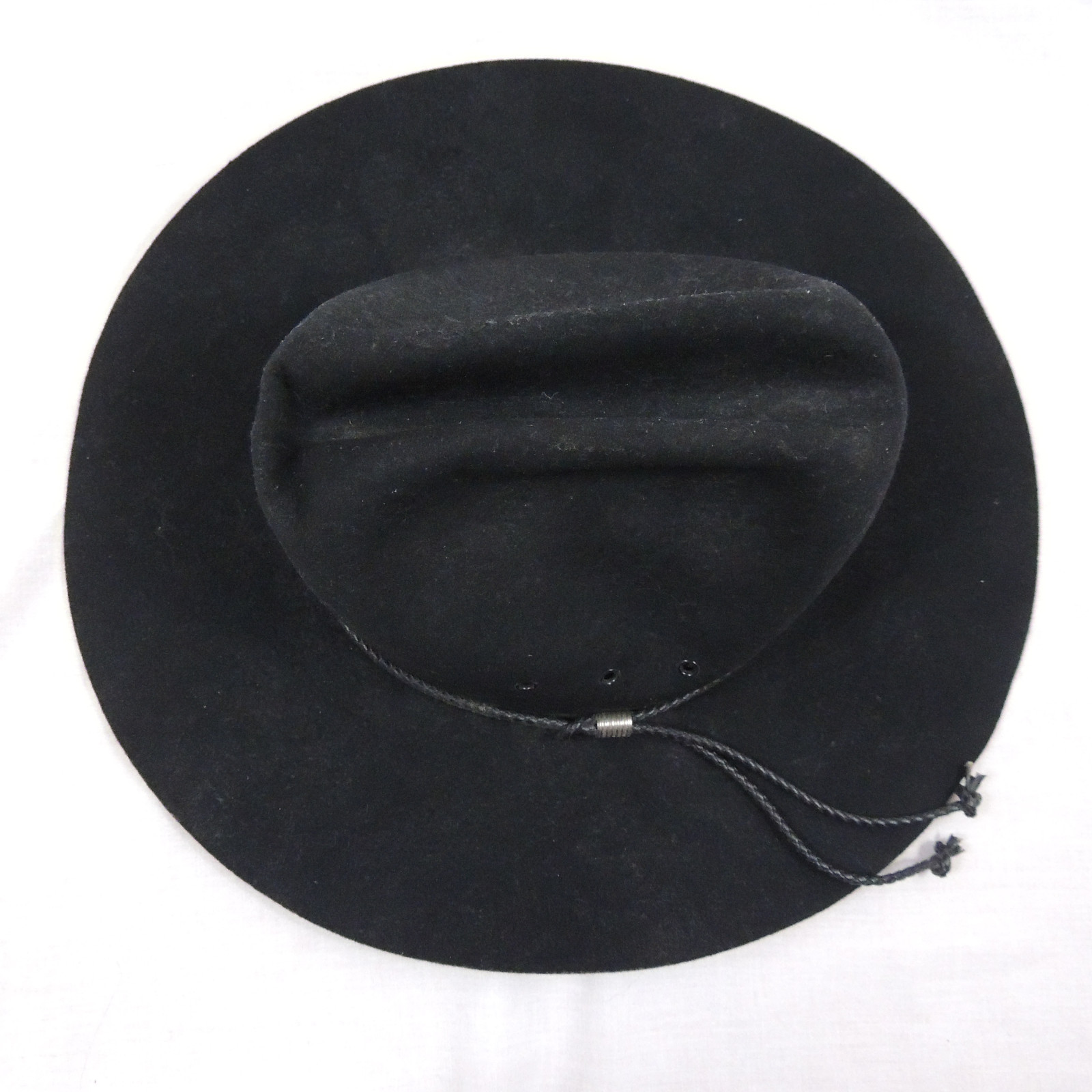Bailey Wrangler Wool Black Cowboy Hat Size 56 7 EBay