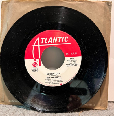B72 Leif Garrett: Surfin' USA, 1977 Atlantic Records 3423 -PROMO Surf ...