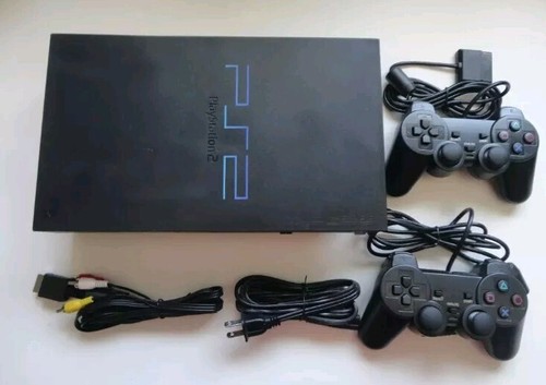 Sony PlayStation 2 fat Black Home Console multi controller options ...