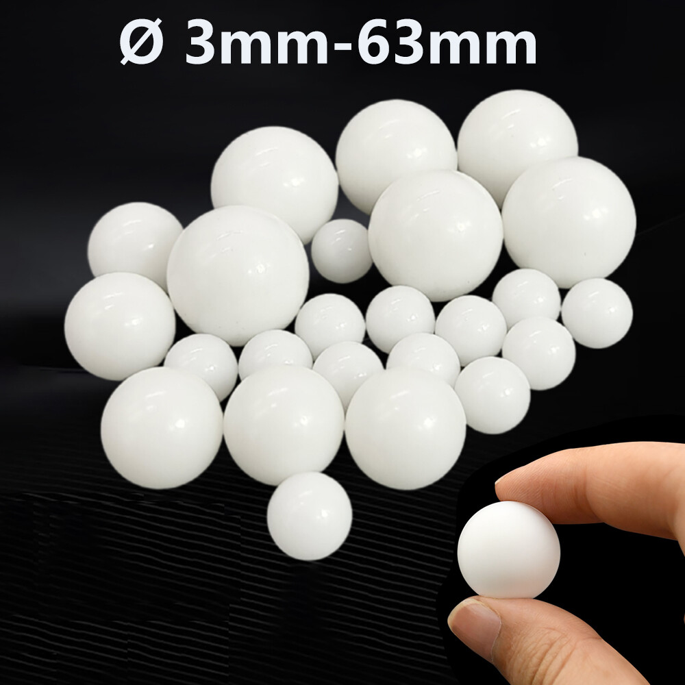 Φ3mm-63mm PTFE Ball Sphere Precision Solid Plastic Balls White Valve ...