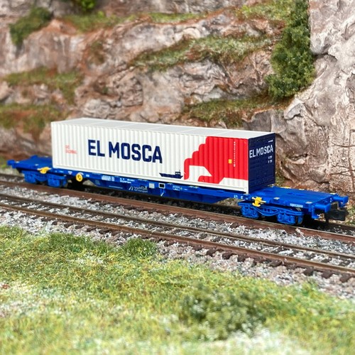 Wagon porte conteneurs Sgnss "EL MOSCA", Comsa, Ep VI - ARNOLD HN6594 ...