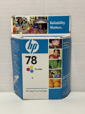 HP 78 Tri-Color Printer Ink Cartridge Sealed Genuine OEM New - Expired ...