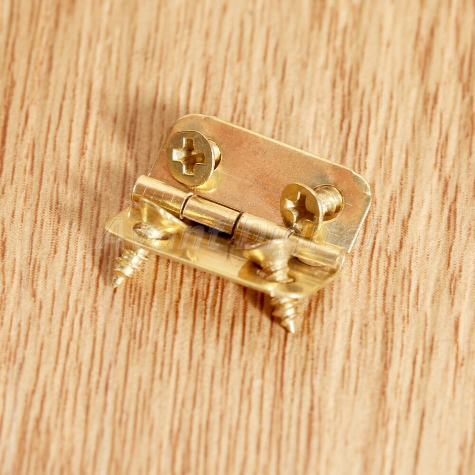 5pcs Cabinet Jewelry Case Decorative Gold Box Latch Hasps & 10pcs Mini ...