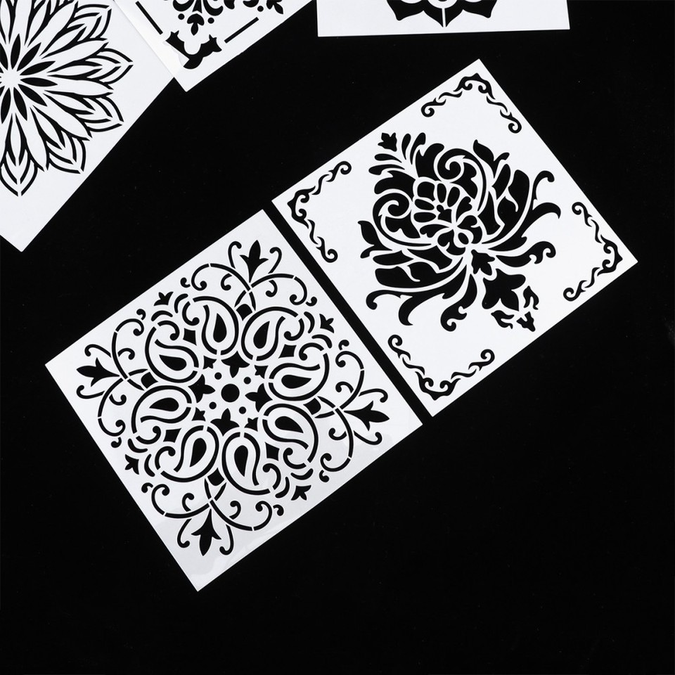 10pcs Mandala Drawing Polcils Hollow Out Papanting Gotfractions DIY ...