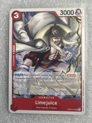Limejuice OP09-014 Uncommon Regular ONE PIECE Emperors In The New World ...