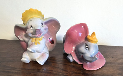 Two vintage Evan K Shaw Disney Dumbo Figurines American Pottery Co. | eBay