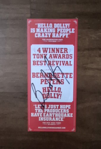 HELLO, DOLLY! 2018 Broadway Flyer Bette Midler Signed Autographed | eBay