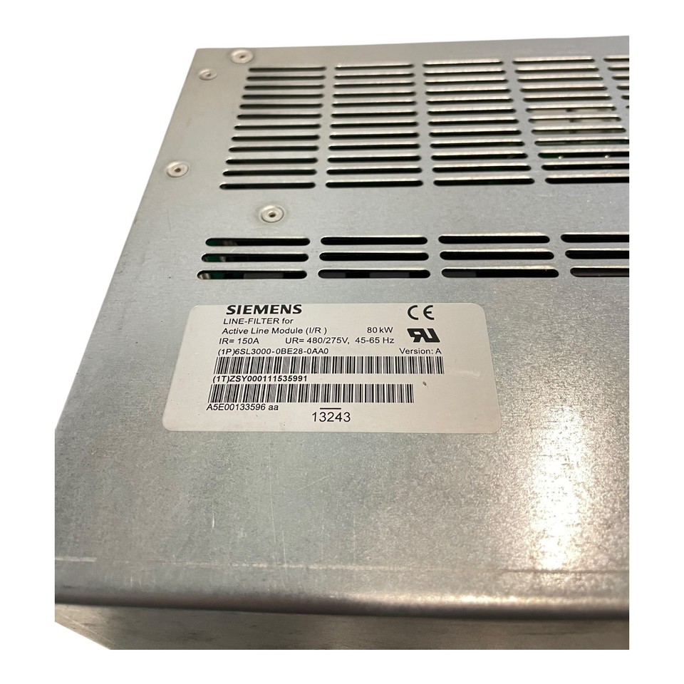 Siemens Line Filter 80kW 150A 480/275V 6SL3000-0BE28-0AA0 for Active ...