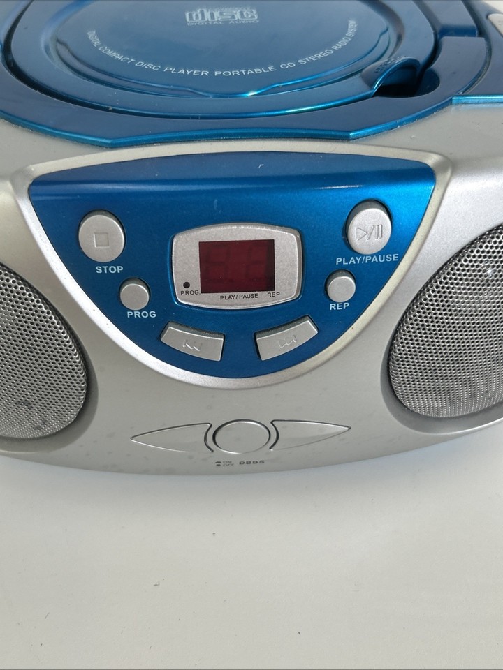Sylvania SRCD243 Teal Mini Boombox CD Player - For PARTS Please Read | eBay