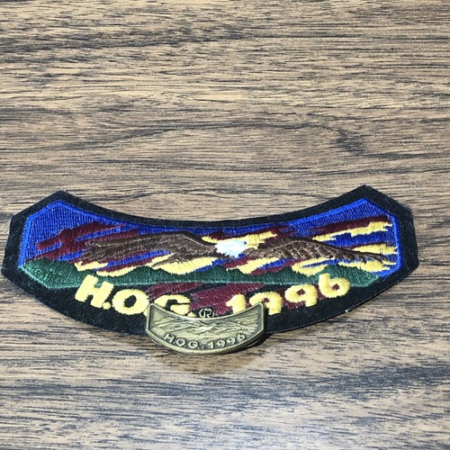 HOG 1996 Rocker Patch And Pin set HARLEY OWNERS GROUP HD MC | eBay