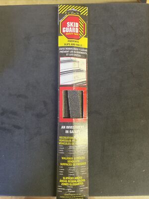 SKID GUARD 0.75-in x 1-ft Black Tread Strips Anti-Slip Tape (8-Pack) | eBay