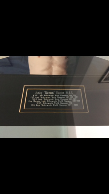 The Ricky Hatton Collection, Signed by Ricky Hatton, Framed picture ...