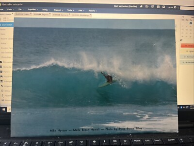 Surf Photo of Mike Hyson Surfing Maili Beach, photo Bruce Brown Films ...