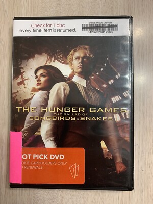 HUNGER GAMES BALLAD OF SONGBIRDS & SNAKES DVD 2024 PLAYS GREAT RACHEL ...