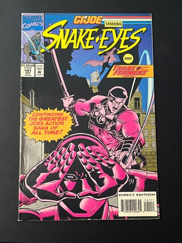 GI Joe #141 Marvel Snake Eyes Transformers 1993 | eBay