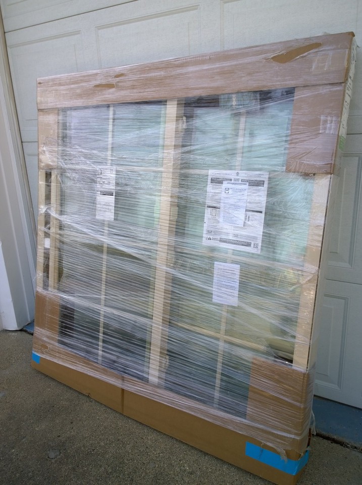 NEW: Premium PELLA Almond-Color Vinyl Semi-SLIDER Home WINDOW (52" W x ...