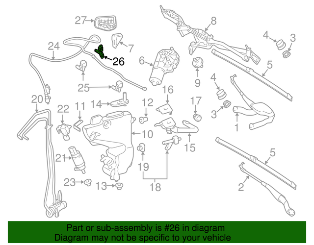 Mercedes-Benz 2118601147 Genuine OEM Washer Nozzle for sale online | eBay