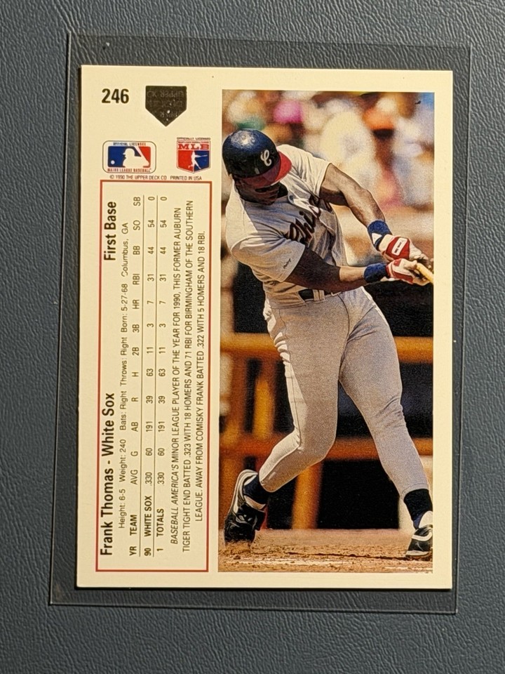 1991 Upper Deck - Frank Thomas #246 Chicago White Sox HOF | eBay.de