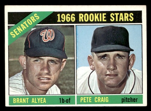 Brant Alyea / Pete Craig 1966 Topps Card #11 Washington Senators | eBay