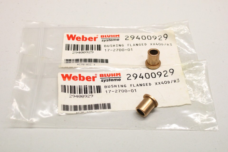 2x WEBER 29400929 für Zebra Bushing Flanged xx40D/R3 Buchse 17-2700-01 ...