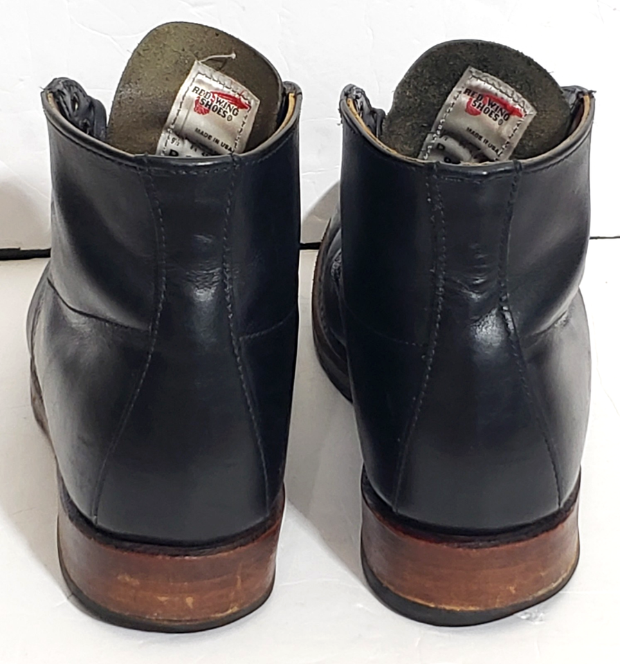 RED WING 9029 Mens Black Leather Moc Toe Beckman Boots Size US 9.5 | eBay