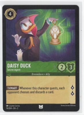 Disney Lorcana Floodborn Daisy Duck 76/204 Uncommon NON-FOIL | eBay