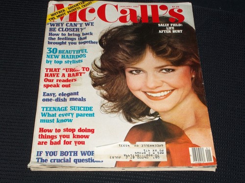 1982 JANUARY MCCALL'S MAGAZINE - SALLY FIELD FRONT COVER - E 639 | eBay