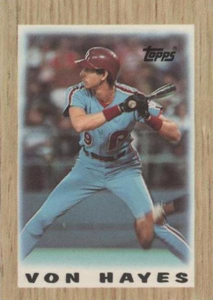1987 Topps League Leaders Minis - Von Hayes #28 for sale online | eBay