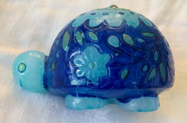 Vintage 1970s Hallmark TURTLE Wax Figure - Blue Retro - Unused JAPAN | eBay
