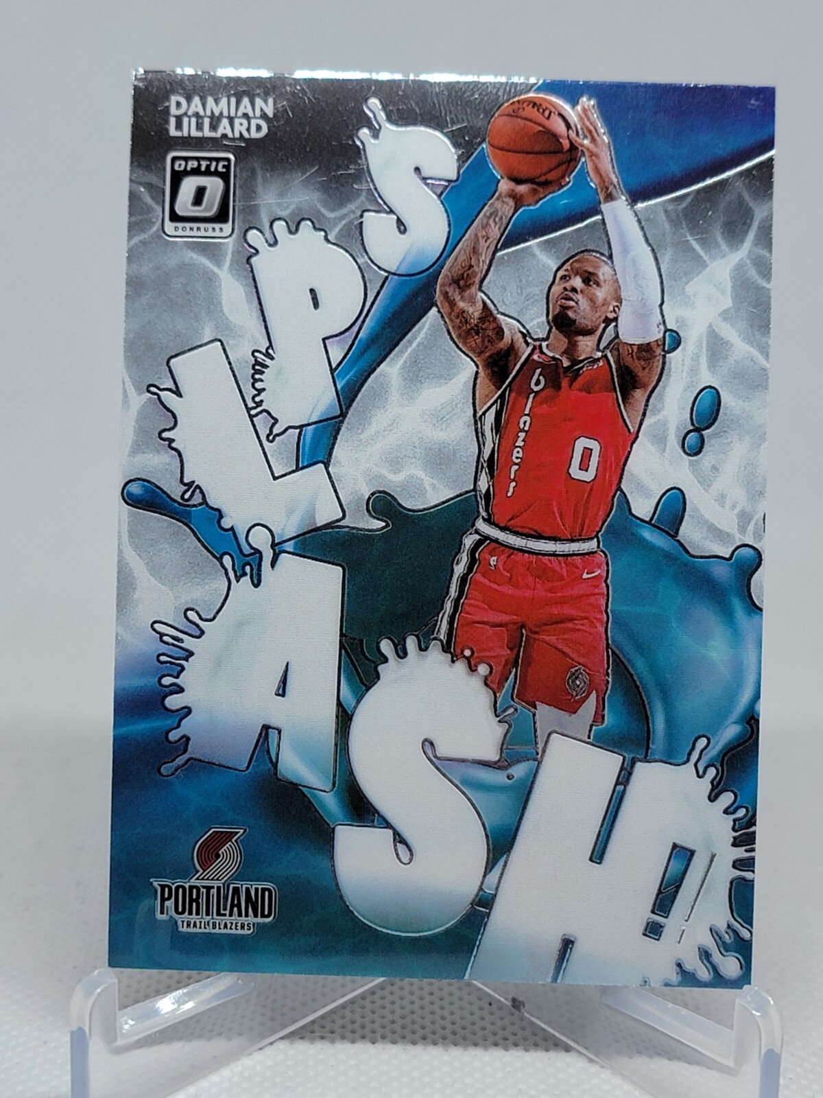 2020-21 Donruss Optic Splash Damian Lillard #5 D3D | eBay