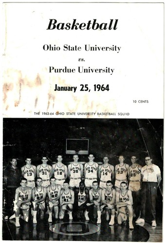 1964 Purdue (Dave Schellhase) at Ohio State (Gary Bradds) Basketball ...