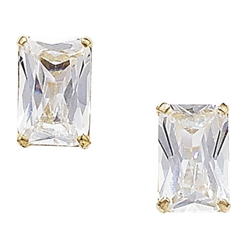Yellow Gold Gemstone Earrings Solitaire Natural Stone 375 9 Carat New ...