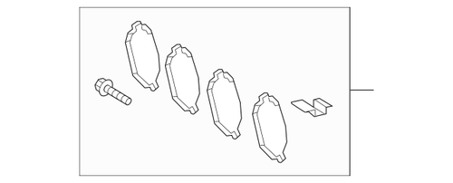 Mercedes Benz Genuine G550 2019-2021 Front Disc Brake Pad Set OE ...