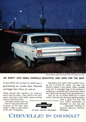 1964 Chevrolet Chevelle: Didn't Just Make Chevelle Beautiful Vintage ...
