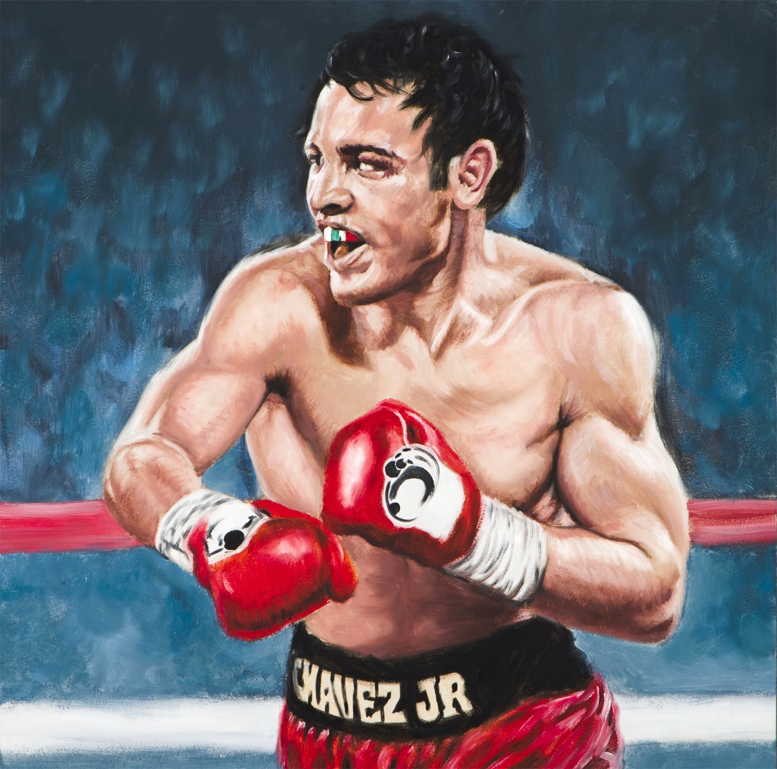 Boxing Artwork Julio Cesar Chavez Jr. Canvas Oil Painting Signed Print ...
