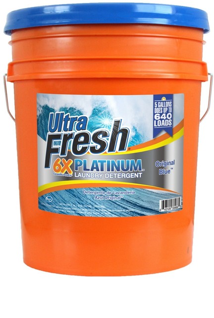 Ultra Fresh UFPTTRSL Platinum Original Blue Liquid Laundry Detergent, 5 ...