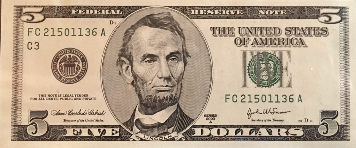 Five Dollar Clipart