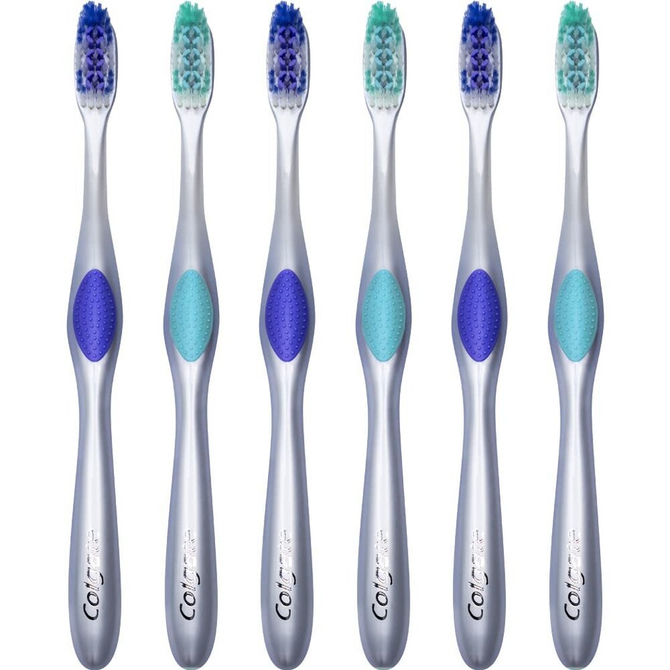 Colgate 360 Extra Soft Toothbrush 6 Pack for Sensitive Teeth and Enamel ...