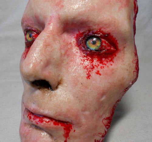 Horror Prop - Corpse Face with eyes CREEPY movie fx Dead Body Parts ...