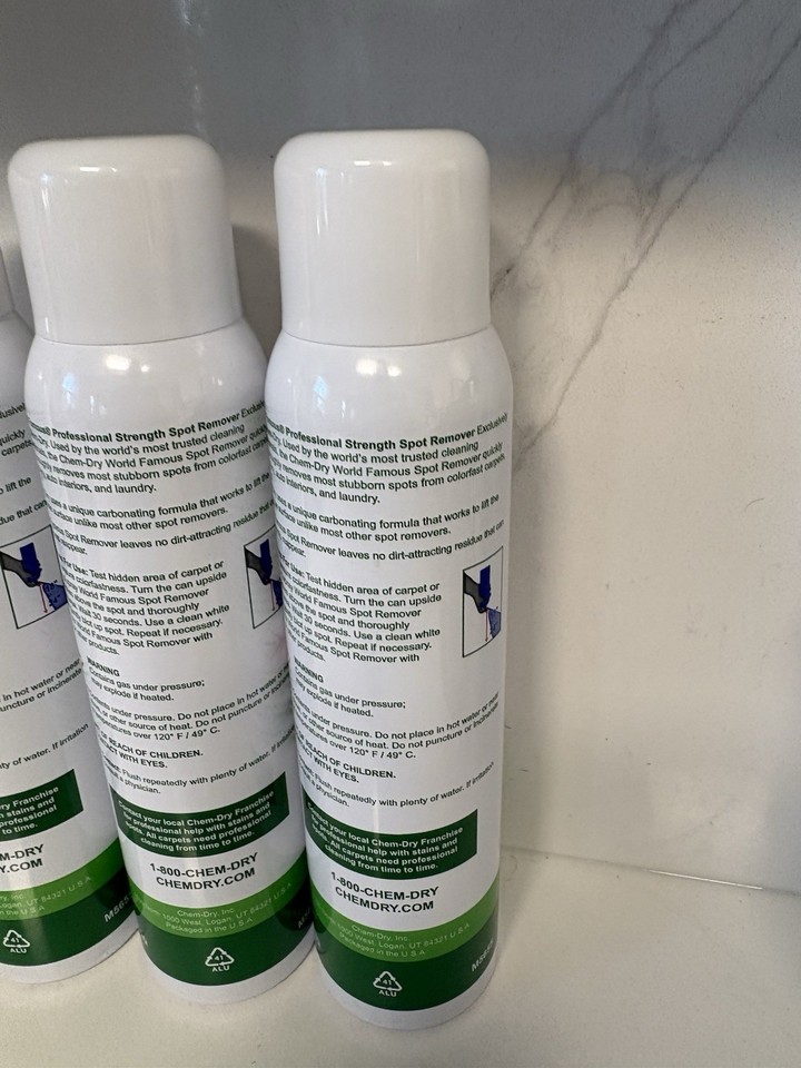 Chem Dry Professional Strength Spot Remover Concentrate 3 Pk 20 oz Cans ...