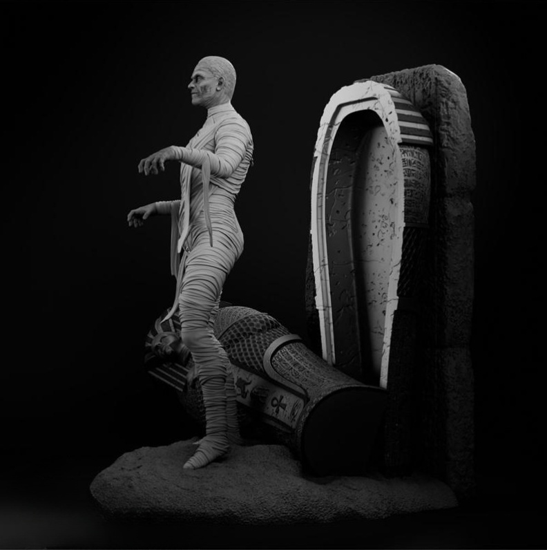 The Mummy Monster Sculpture Statue Model Kit Universal Unpainted ...