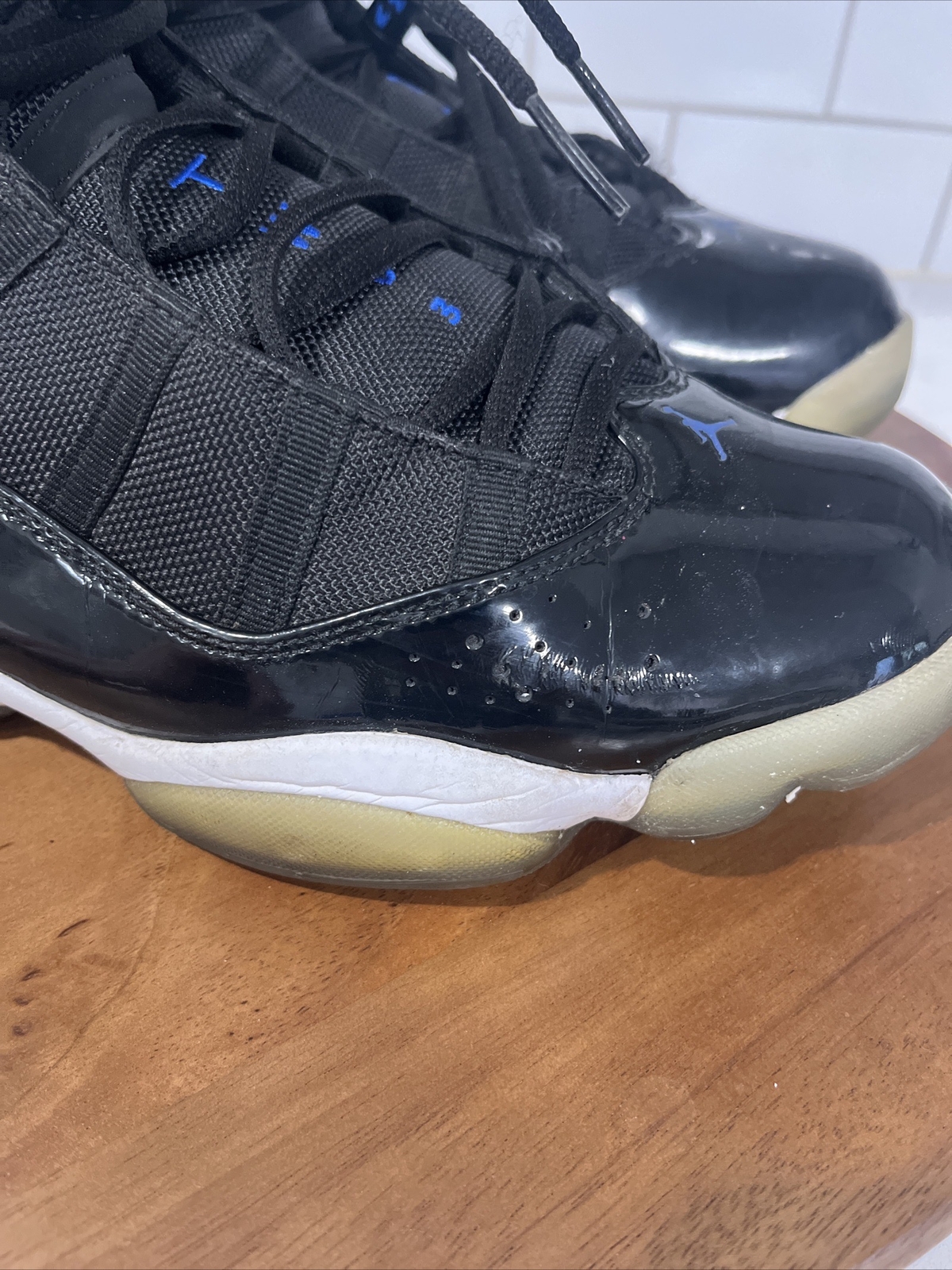 Nike Air Jordan 6 Shoes Rings Space Jam Black/Blue Si… - Gem