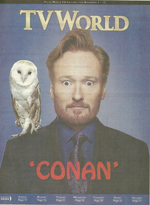 TV WORLD Magazine Nov. 7-13 2010 Conan O'Brien Michael Chiklis Eileen ...