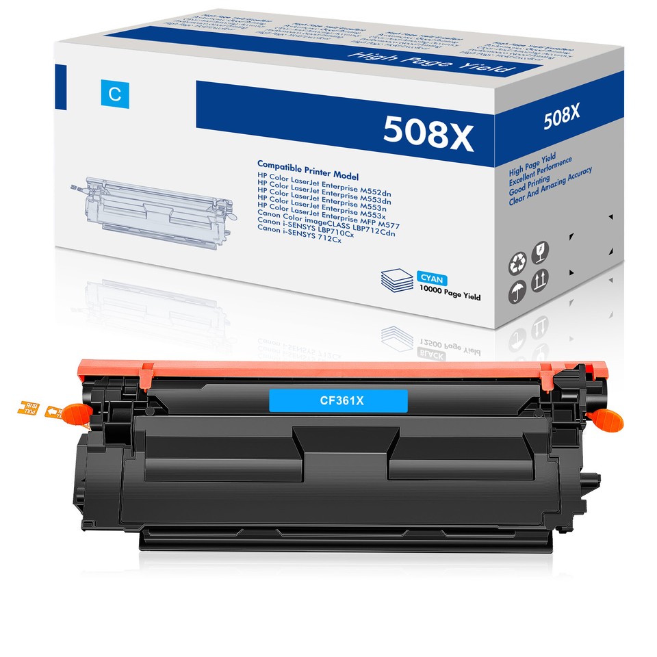 CF360X-CF363X 508X Toner BK/C/Y/M For HP Color LaserJet MFP M577 M553dn ...